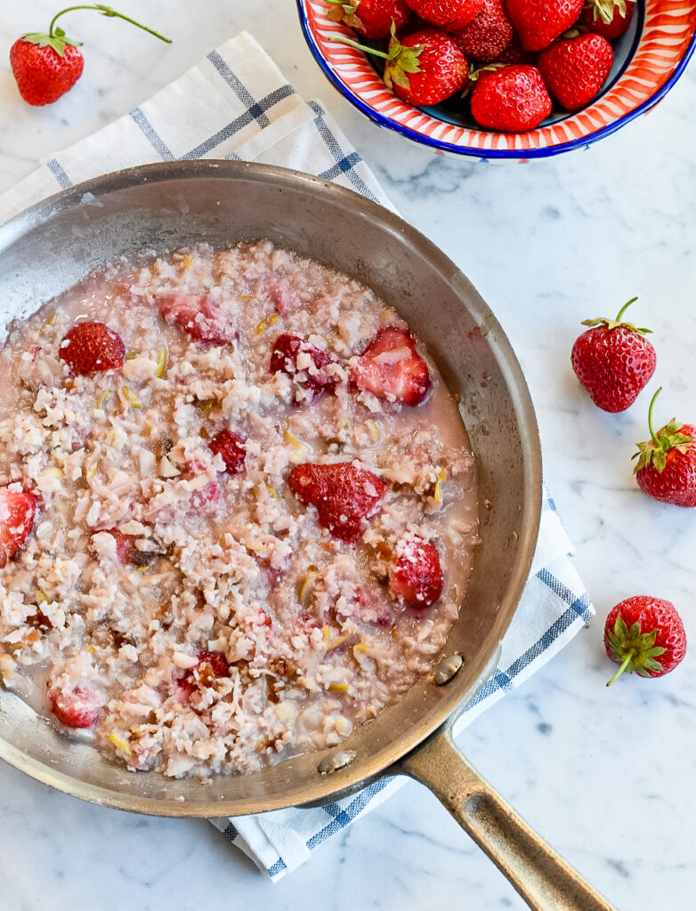 Creamy Strawberry Porridge (Nut Free, Low Carb) | Eat Well Enjoy Life