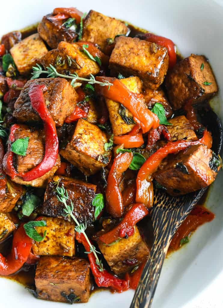 Easy Pan Fried Balsamic Tofu (Gluten Free) | Eat Well Enjoy Life