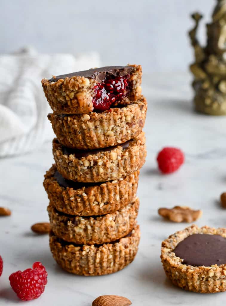 Raspberry Nut Cup Cookies (Vegan, Gluten Free)